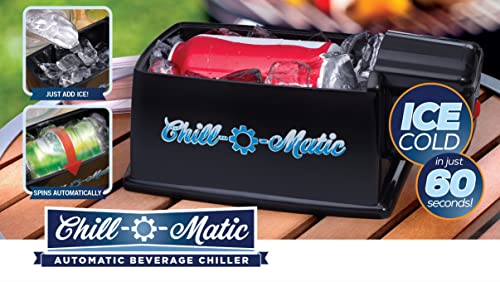 Chill-O-Matic Instant Beverage Cooler, Chill Drinks in 60 Seconds with this Portable Cooling Device - Perfect for Outdoor Activities and Parties