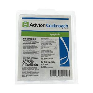 Syngenta 383920 Advion Cockroach Gel Bait 4 X 30 Gram Tubes Roach Control, 4 30, Brown