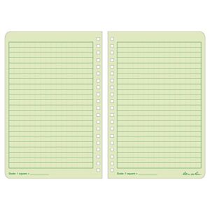 Rite In The Rain Weatherproof Side Spiral Kit: Tan CORDURA® Fabric Cover, 4.625" x 7" Green Notebook, and Weatherproof Pen (No. 973-KIT), 8.5 x 5.5 x 0.625