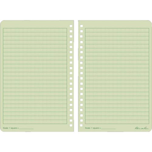 Rite In The Rain Weatherproof Side Spiral Kit: Tan CORDURA® Fabric Cover, 4.625" x 7" Green Notebook, and Weatherproof Pen (No. 973-KIT), 8.5 x 5.5 x 0.625