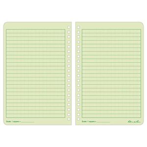 Rite In The Rain Weatherproof Side Spiral Kit: Tan CORDURA® Fabric Cover, 4.625" x 7" Green Notebook, and Weatherproof Pen (No. 973-KIT), 8.5 x 5.5 x 0.625