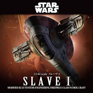 Bandai Hobby Star Wars 1/144 Slave I Building Kit, Multi-Colored, 8" for 180 months to 720 months