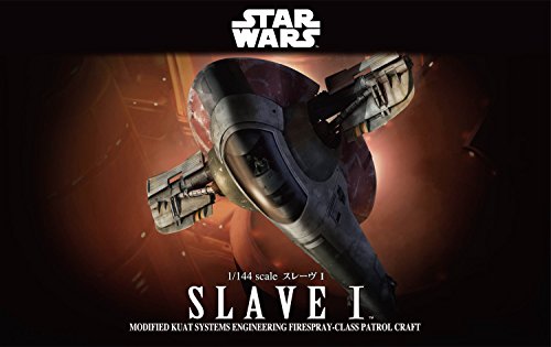 Bandai Hobby Star Wars 1/144 Slave I Building Kit, Multi-Colored, 8" for 180 months to 720 months