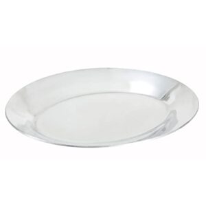 winco apl-12 aluminum 12-3/4" x 8-1/2" oval platter