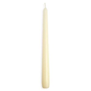 BOLSIUS Ivory Taper Candles 100 Count Bulk Pack - 10 Inch Dinner Candle Set - 7+ Burn Hours - Premium European Quality - Smooth Flame - 100% Cotton Wick - Smokeless & Dripless Household Candlesticks