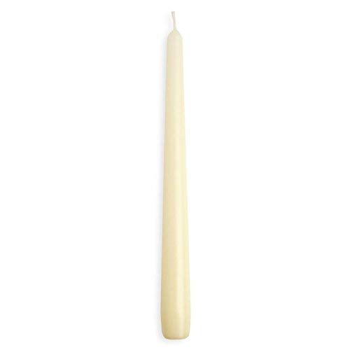 BOLSIUS Ivory Taper Candles 100 Count Bulk Pack - 10 Inch Dinner Candle Set - 7+ Burn Hours - Premium European Quality - Smooth Flame - 100% Cotton Wick - Smokeless & Dripless Household Candlesticks