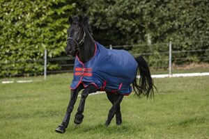 horseware ireland mio turnout sheet lite black/turquoise/black 63