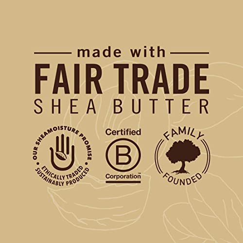 Shea Moisture Raw Shea Butter Shampoo and Conditioner Set, Deep Moisturizing with Sea Kelp & Argan Oil, Sulfate Free & Silicone Free, Curly Hair Products, Family Size, 16 Fl. Oz. Ea.