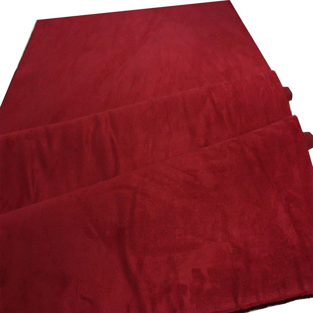 Mybecca Microsuede Fabric 58/60" Width Fabric by The Yard Color : Chinese Red (Cut Separately by 1 Yard for Prime Orders)