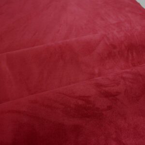 Mybecca Microsuede Fabric 58/60" Width Fabric by The Yard Color : Chinese Red (Cut Separately by 1 Yard for Prime Orders)