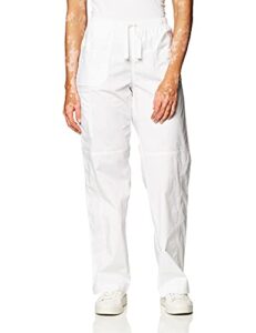 wonderwink womens faith multi-pocket cargo pants, true white, medium us