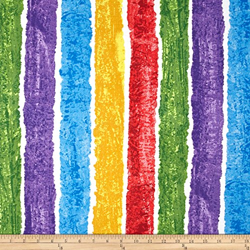 The Very Hungry Caterpillar Giant Stripe Multi Fabric By The Yard