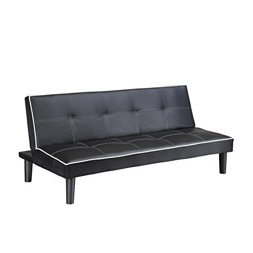 Coaster Furniture Sofa Bed with Contrast Piping Black 550044