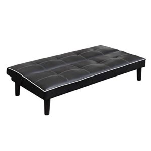 Coaster Furniture Sofa Bed with Contrast Piping Black 550044