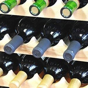 sfDisplay.com,LLC. Modular Wine Rack Beechwood 32-96 Bottle Capacity 8 Bottles Across up to 12 Rows Newest Improved Model (32 Bottles - 4 Rows)