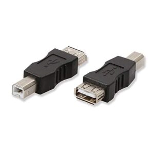 electop 2 pack usb 2.0 a female to usb b print male adapter converter