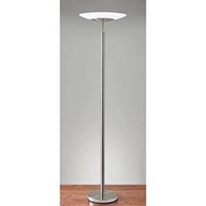 Adesso 5127-22 Stellar LED Torchiere, 72 in., 24W LED, Brushed Steel Finish, 1 Floor Lamp