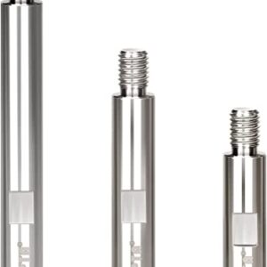 SPTA Stainless Steel Rotary Extension Shaft Set, 75mm,100mm,140mm, 5/8"-11 Thread for Rotary Polisher,Car Polisher,Polishing Pads,Backing Plate Electric Polisher