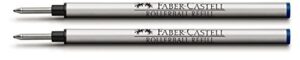 graf von faber castell rollerball pen refill blue (pack of 2)