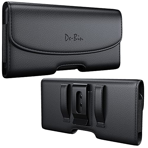 DeBin Cell Phone Holster for iPhone SE, iPhone 8, 7, 6s Belt Case with Belt Clip Carrying Pouch Holder Cover (Fits Apple iPhone SE, 8 with Protective Case on)