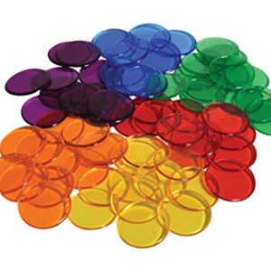 LEARNING ADVANTAGE - 0.75" Transparent Counters, Set of 1000