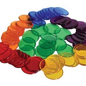 LEARNING ADVANTAGE - 0.75" Transparent Counters, Set of 1000