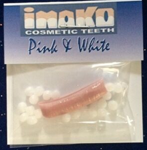 imako cosmetic teeth extras (pink and white fitting material)