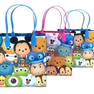 Disney Tsum Tsum Small Reusable Party Favors Goodie Gift Bags ( 12 Bags)