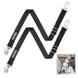 Vastar 2 Packs Adjustable Pet Dog Cat Car Seat Belt Safety Leash Vehicle Seatbelt Harness