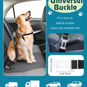 Vastar 2 Packs Adjustable Pet Dog Cat Car Seat Belt Safety Leash Vehicle Seatbelt Harness