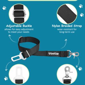 Vastar 2 Packs Adjustable Pet Dog Cat Car Seat Belt Safety Leash Vehicle Seatbelt Harness