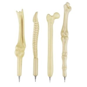 bettli 6" skeleton bone pens - halloween candy alternative (package of 12) (bone)