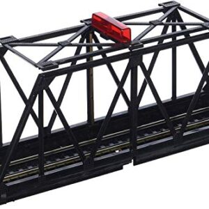 Bachmann Trains E-Z TRACK TRUSS BRIDGE with BLINKING LIGHT- HO Scale , Black