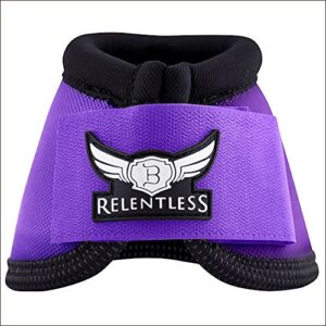 CACTUS ROPES Med Purple Relentless Trevor Brazile Horse Front Leg Sport 2 Bell Boots