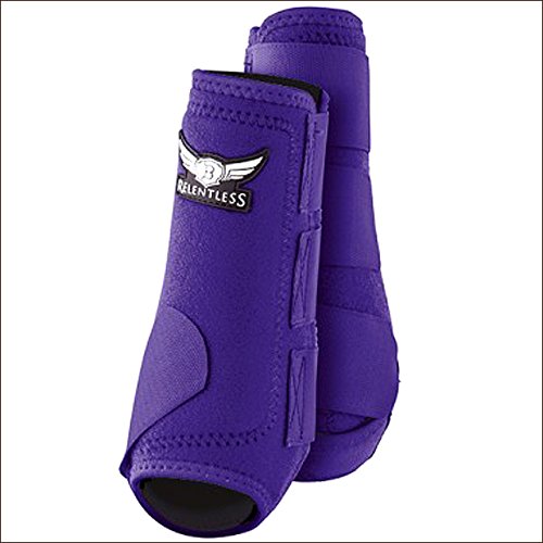 CACTUS ROPES Med Purple Relentless Trevor Brazile Horse Front Leg Sport 2 Bell Boots