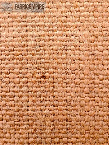 Burlap Canvas Fabric Natural Fiber Basket Weave Carpet / 48" Wide/Sold by The Yard