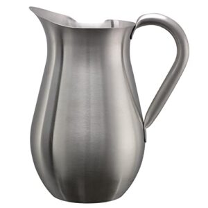 service ideas wpb2bsng brushed pitcher without guard, bell shaped, 2 l, stainless