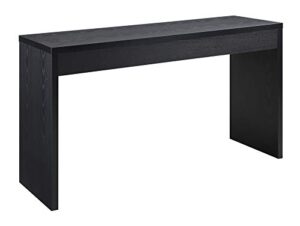 convenience concepts northfield hall console desk table, 48(l) x 15.5(w) x 28"(h), black