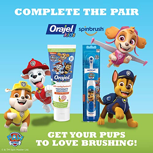 Arm & Hammer Paw Patrol Spinbrush Toothbrush, 1 Count (Pack of 1)