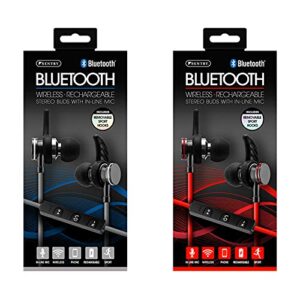 Sentry Industries Inc. HPXBT150 Bluetooth Flat Cord Earbuds with Microphone,Multicoloured