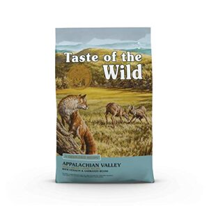 taste of the wild grain free high protein real meat recipe appalachian valley premium dry dog food (418037), 14-pound