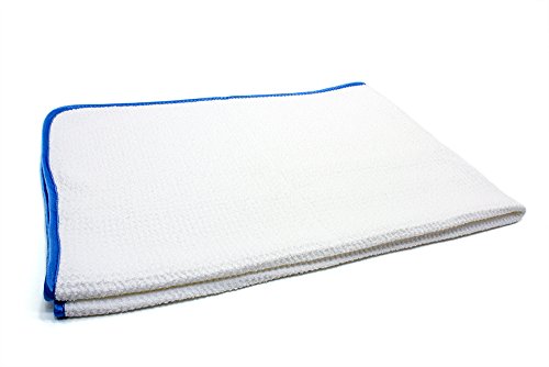 Autofiber Big Thristy Microfiber Waffle Drying Towel 25"x36" (White)