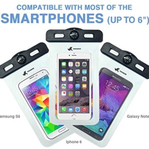 Voxkin ★ Premium Quality Universal Waterproof Case Including Armband ✚ Compass ✚ Lanyard - Best Water Proof, Dustproof Bag for iPhone 12 Pro Max, 12 Mini, S21 Ultra, S20, OnePlus 8, Pixel 5