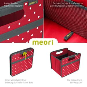 meori Small Collapsible Storage Bin, Fabric Storage Cube, with Dual Handles for Shelves, Small Storage Containers for Organizing