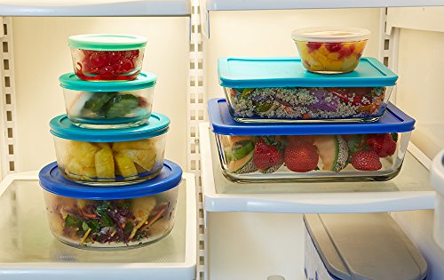 Anchor Hocking Glass Food Storage Containers with SnugFit Lids (20-piece, mixed sizes, glass tempered tough for oven, microwave, fridge, and freezer)