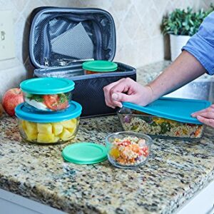 Anchor Hocking Glass Food Storage Containers with SnugFit Lids (20-piece, mixed sizes, glass tempered tough for oven, microwave, fridge, and freezer)