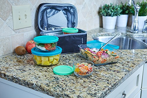 Anchor Hocking Glass Food Storage Containers with SnugFit Lids (20-piece, mixed sizes, glass tempered tough for oven, microwave, fridge, and freezer)