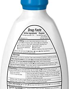 Orajel Alcohol-Free Antiseptic Mouth Sore Rinse, Fresh Mint, 16 Fl Oz (Pack of 2)