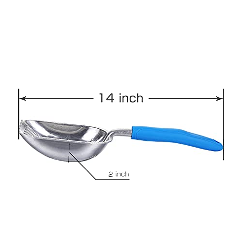 Chi-buy The Latest Update Cat Litter Scoop with Metal TABS/Round Teeth, Deep Shovel Sifter Cats Litter Scoop, Durable Pet Kitty Litter Scooper in Aluminium