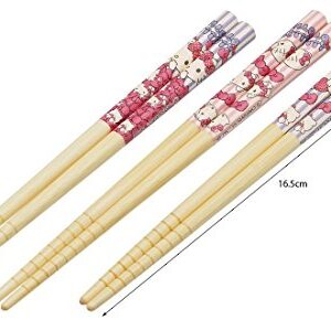 Helo Kitty Bamboo Chopsticks 3 pcs set